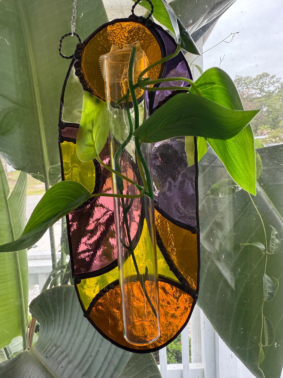 Stained Glass Planter - Etsy