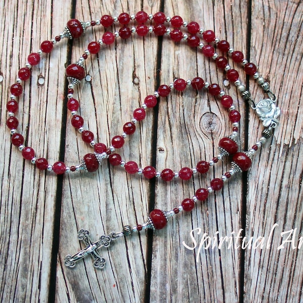 Ruby Rosary - Etsy