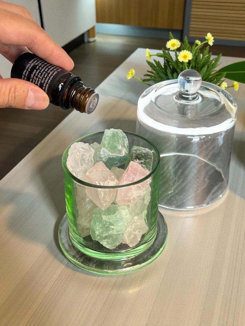 DIY Crystal Essential Oil Diffuser Blend, Aromatherapy Gift Gemstone ...