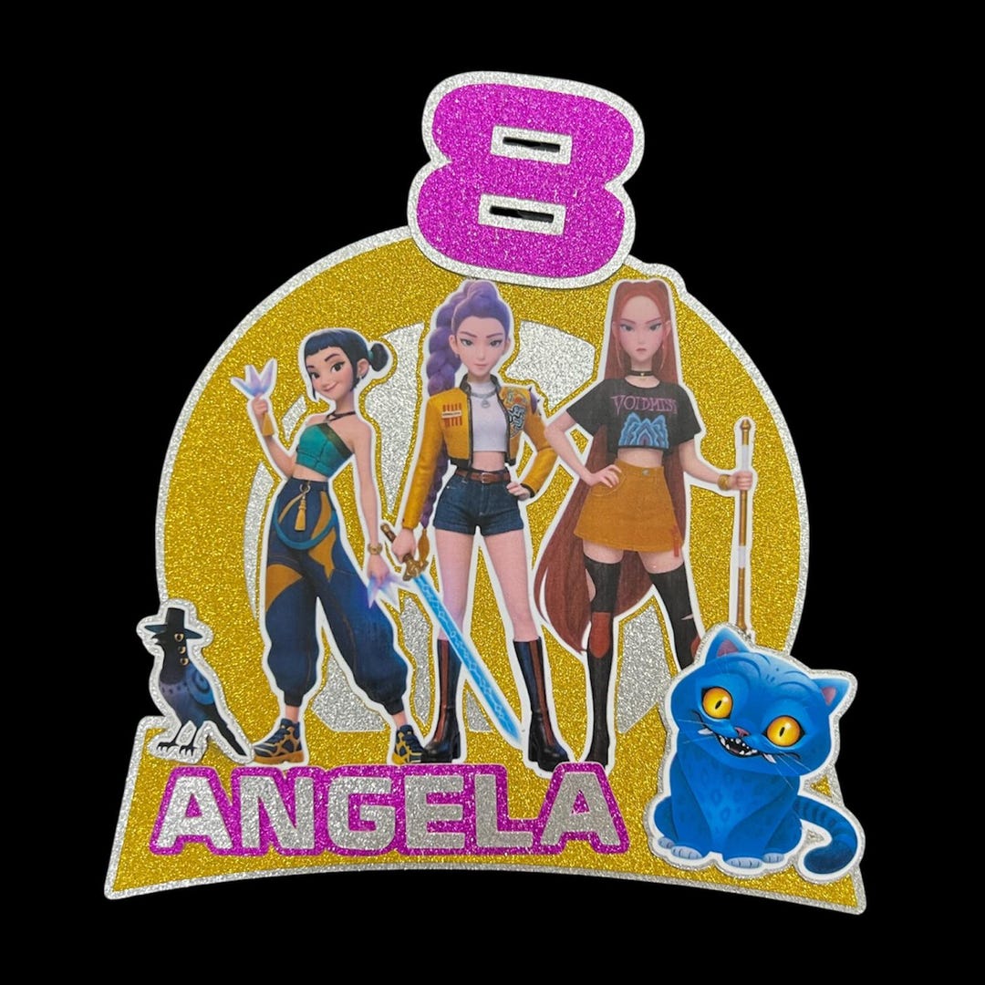Kpop Demon Hunter Huntrix Personalised Cake Topper - Etsy UK