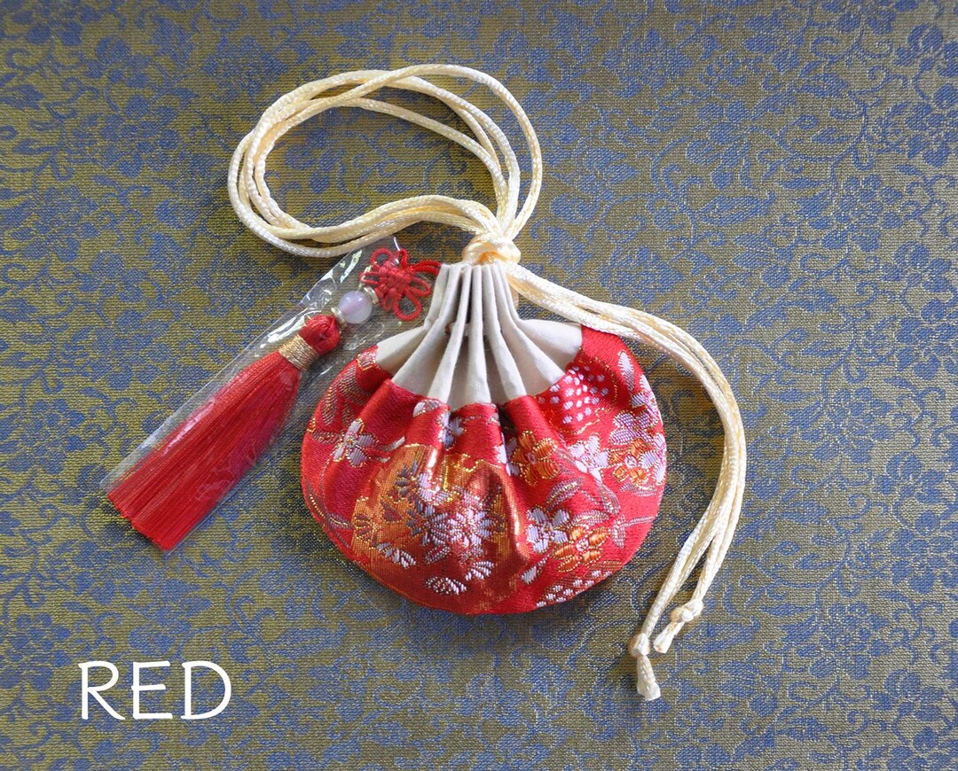 SCENTED SACHET. Traditional Chinese Bag, Brocade Fabric, Filled With ...