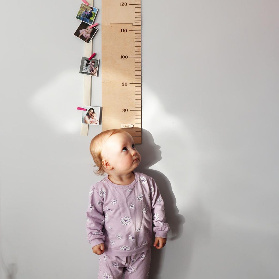 Wooden Height Chart for Kids - Custom Growth Ruler, Kids Room Wooden ...