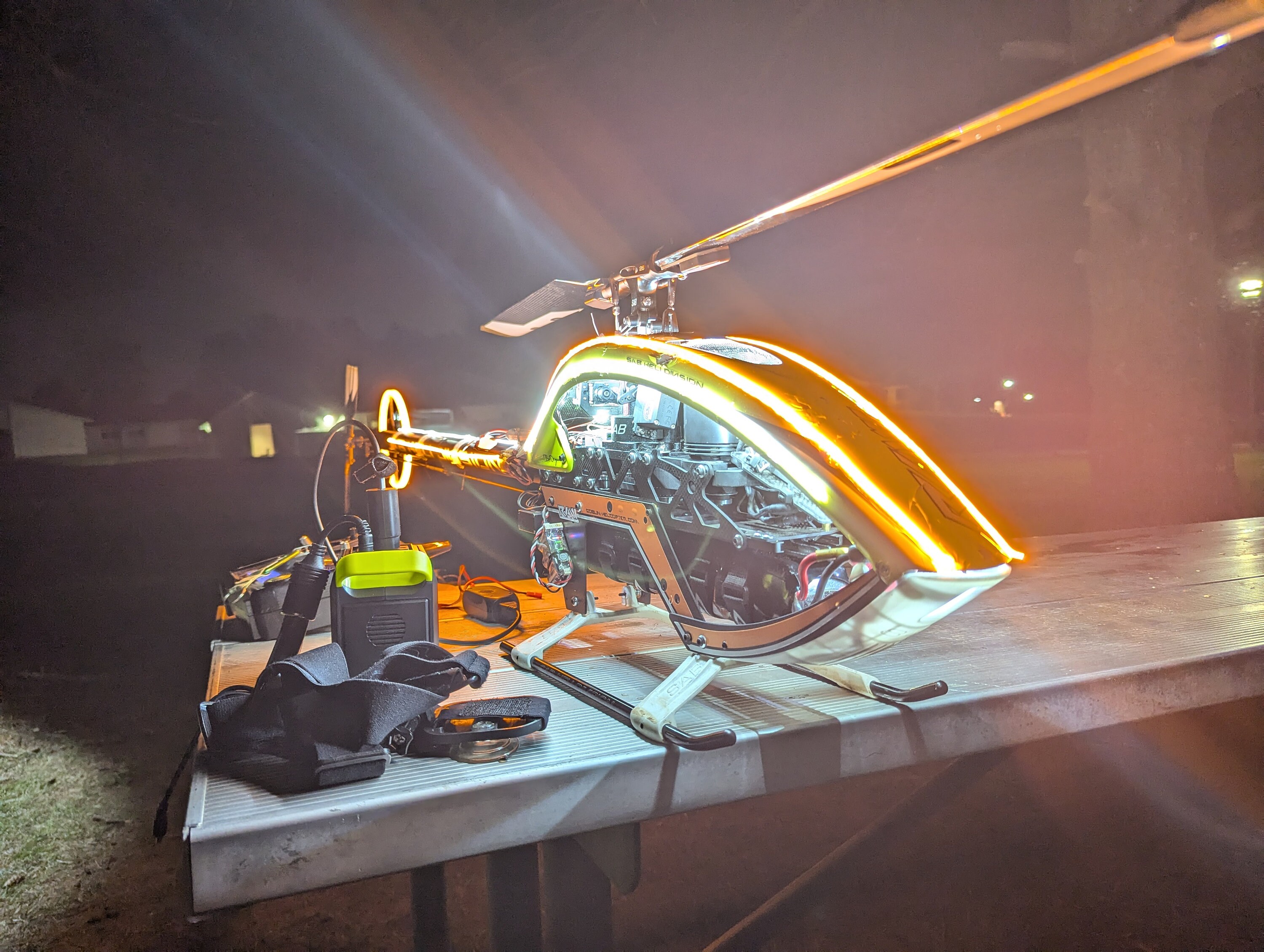 RC Helicopter Boom Lighting System - Etsy