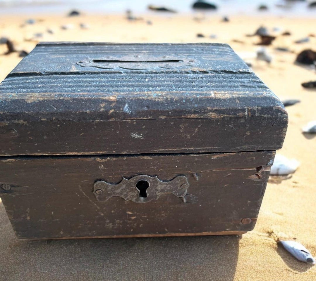 Antique Wooden Cash Box Antique Money Box Victorian Gothic Wooden Box ...