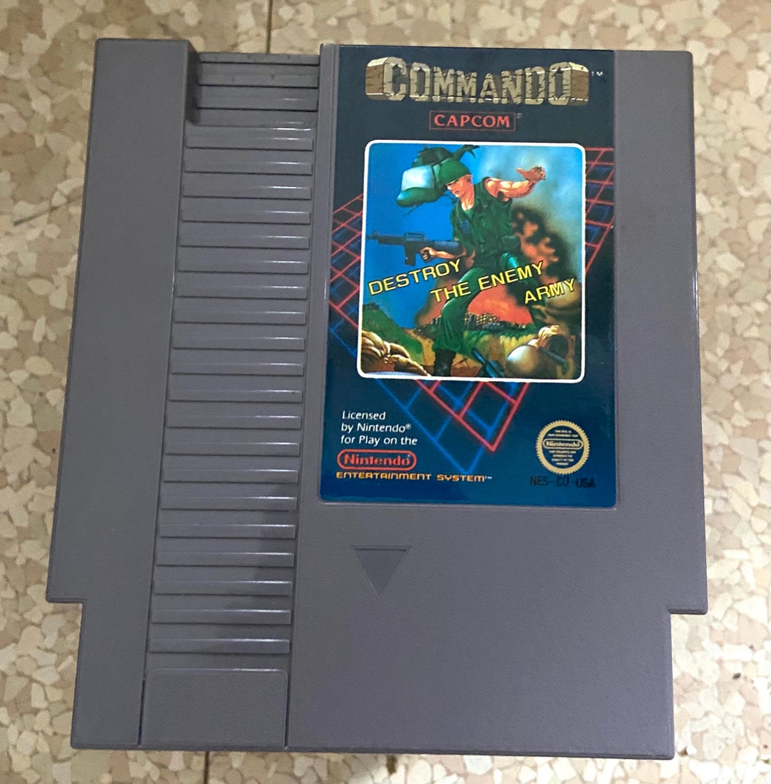 NES COMMANDO Vintage Nintendo Game Original - Etsy