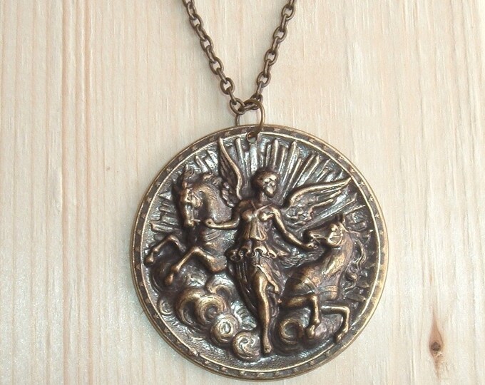 Goddess Athena Medallion - Etsy