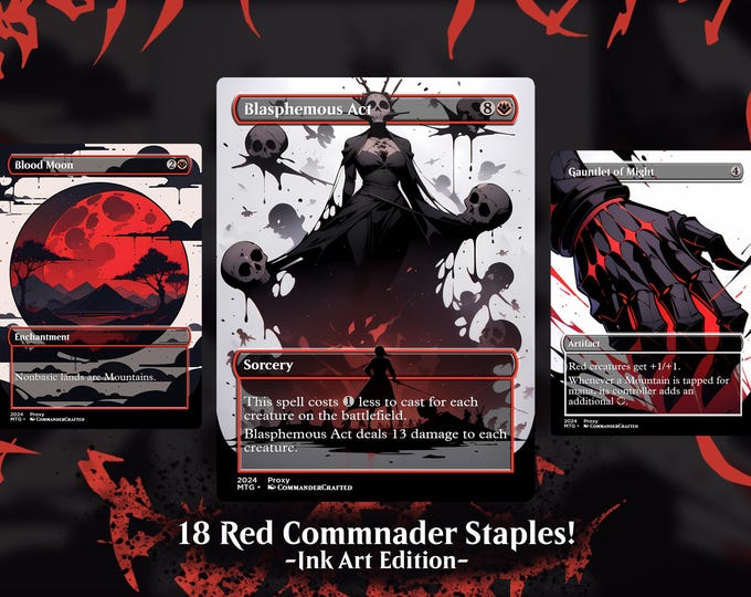 18 Red Commander Staples INK ARTS - Etsy
