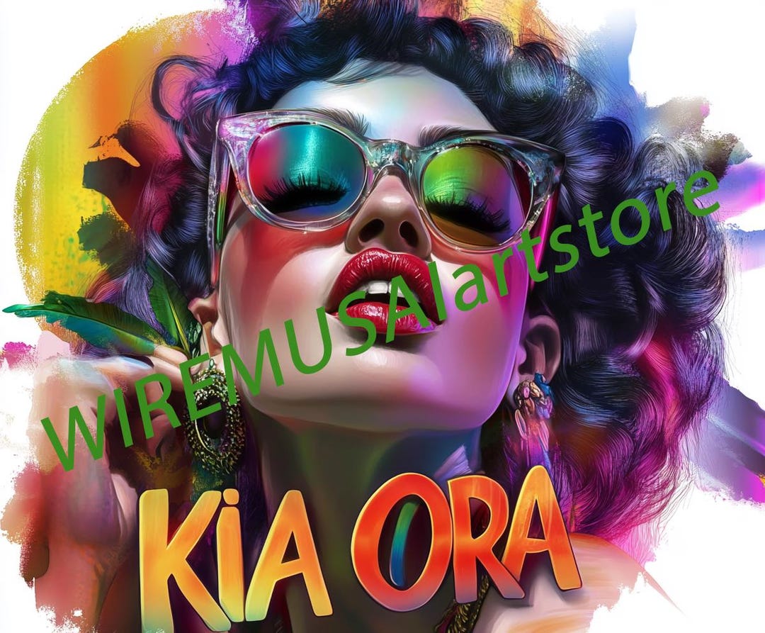 Kia Ora - Digital Download Artwork, Printable Wall Art, Inspirational Design, Home Décor, Modern ...