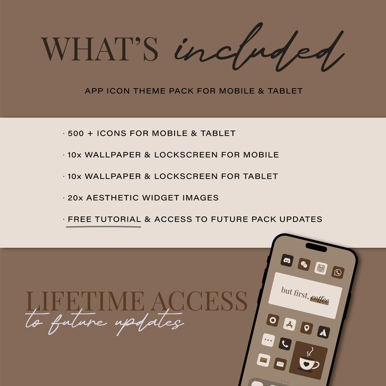 Coffee Brown App Icon Theme Pack for Ios, Android, Iphone, Ipad ...