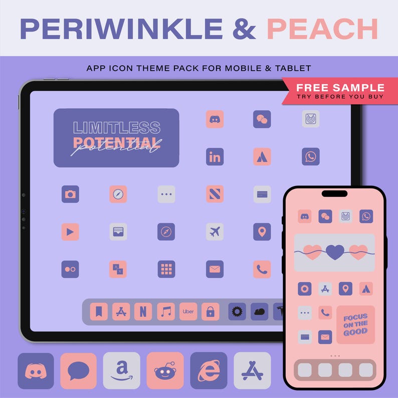 Aesthetic App Icon Theme Pack for Ios, Android, Iphone, iPad | Cute ...