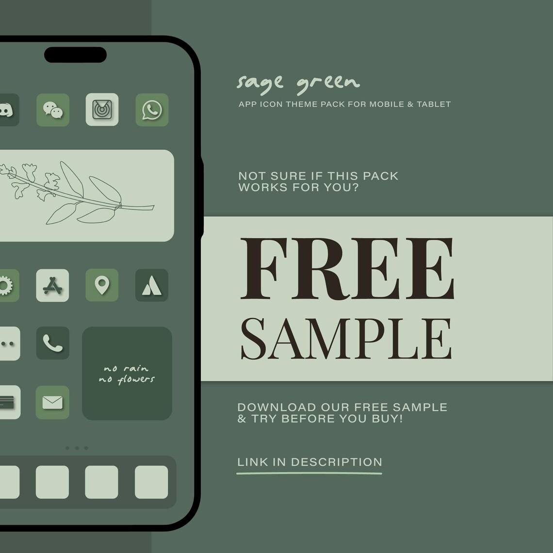 Sage Green App Icon Theme Pack for Ios, Android, Iphone, Ipad ...