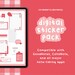Digital Sticker Pack: Strawberry Aesthetic - Digital Stationery, Sticky ...