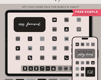 Aesthetic App Icon Theme Pack for Ios, Android, Iphone, iPad | Cute ...