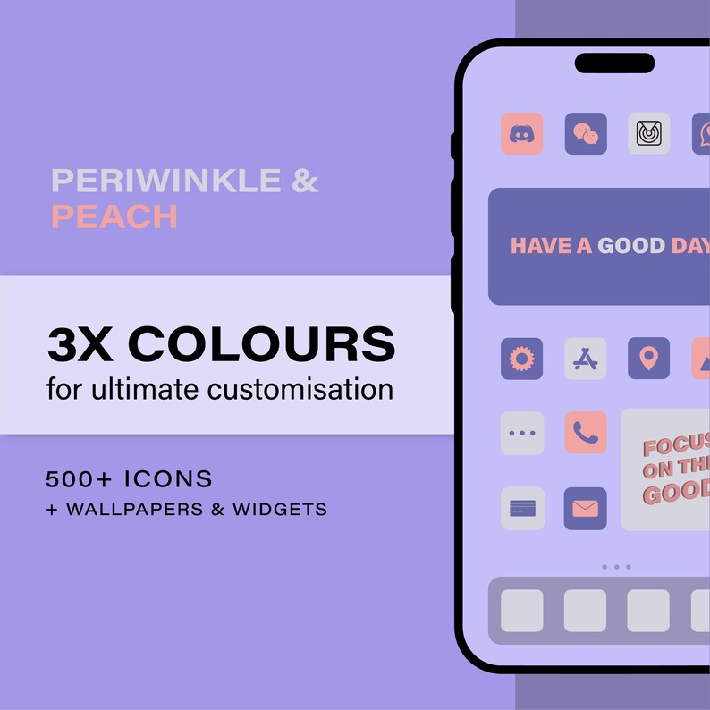 Aesthetic App Icon Theme Pack for Ios, Android, Iphone, iPad | Cute ...