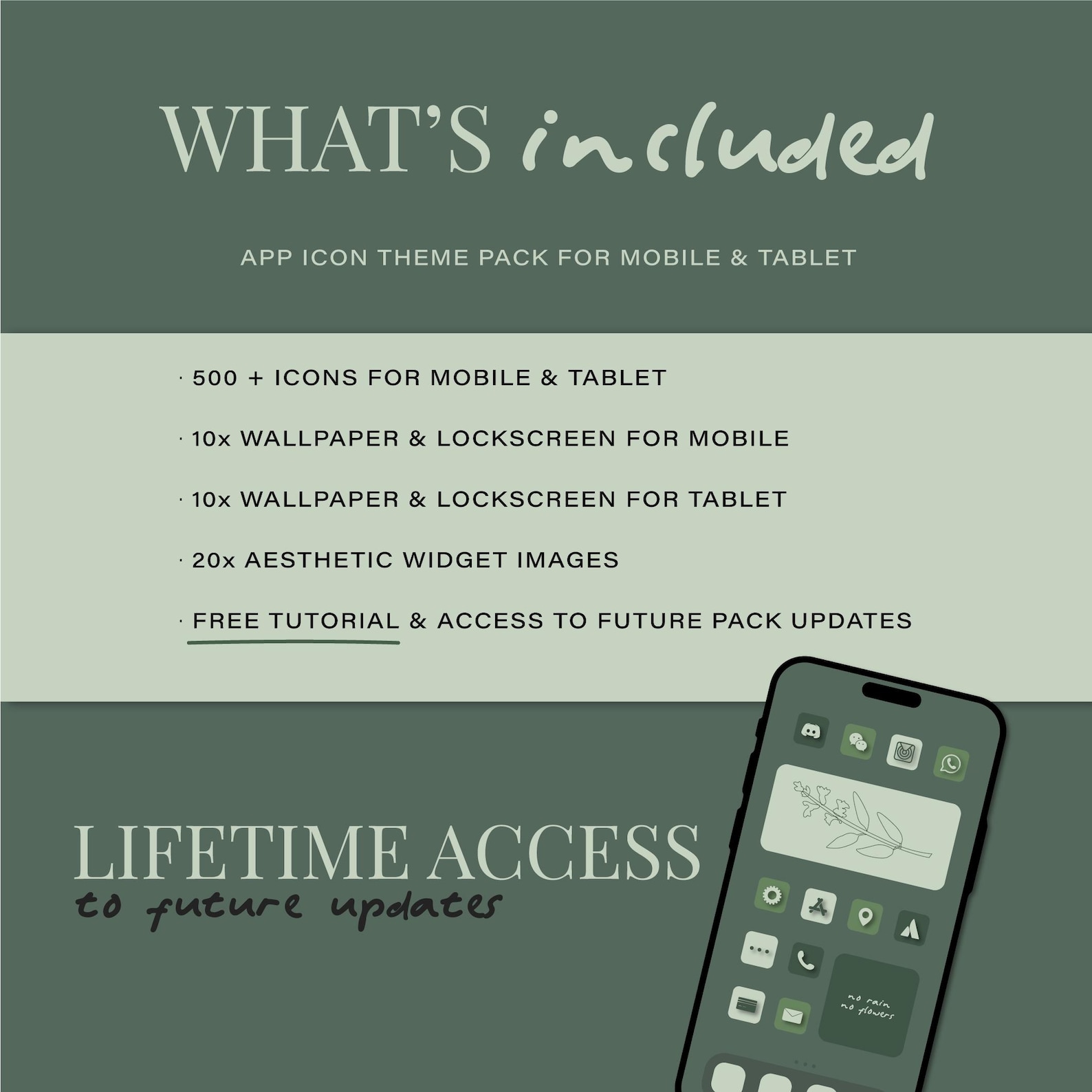 Sage Green App Icon Theme Pack for Ios, Android, Iphone, Ipad ...