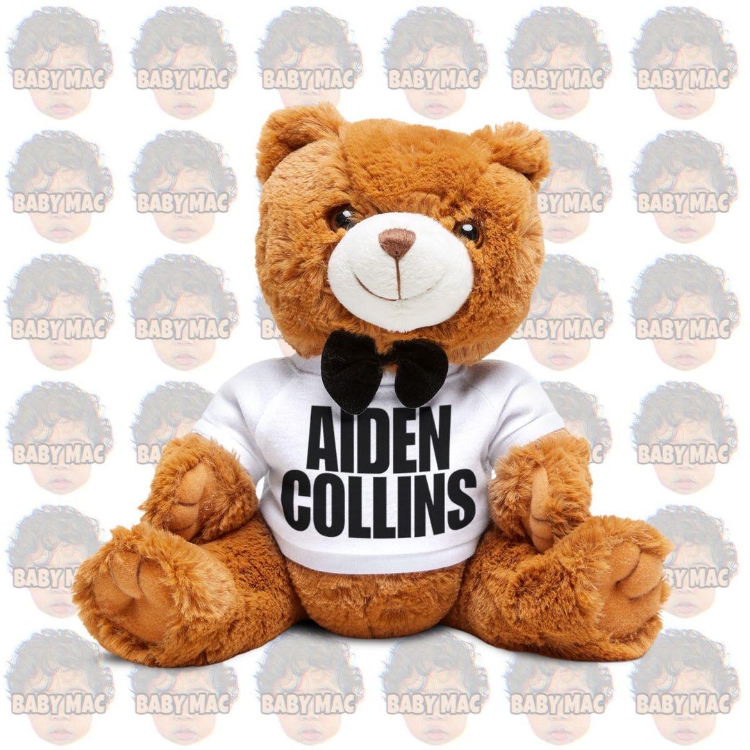 PERSONALIZED TEDDY BEAR / First Name/last Name Teddy Bear / Add Your ...