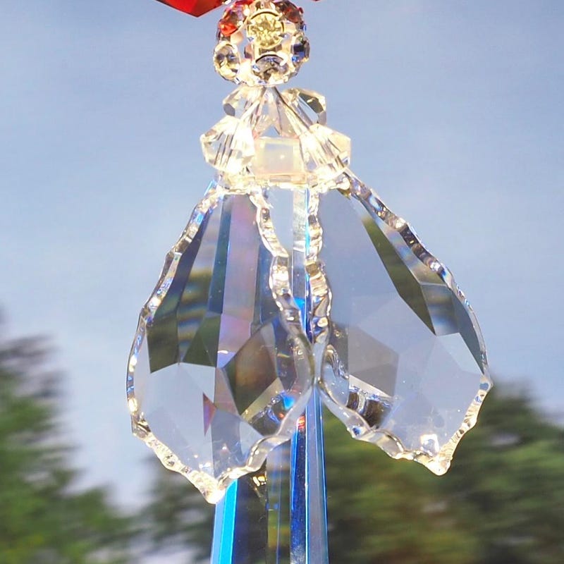 Swarovski Angel Suncatcher - Etsy