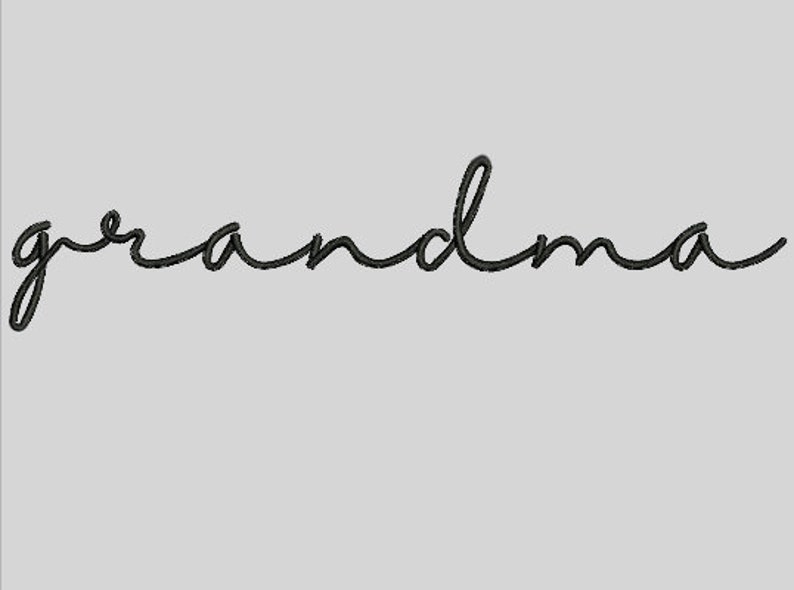 Grandma Embroidery File - Etsy