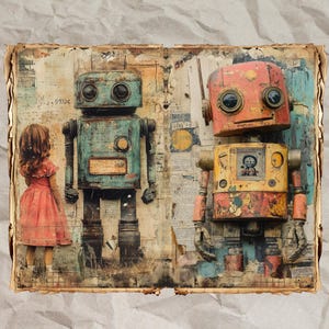 Vintage Robot Junk Journal Kit: Steampunk Ephemera (50 JPEG) - Etsy