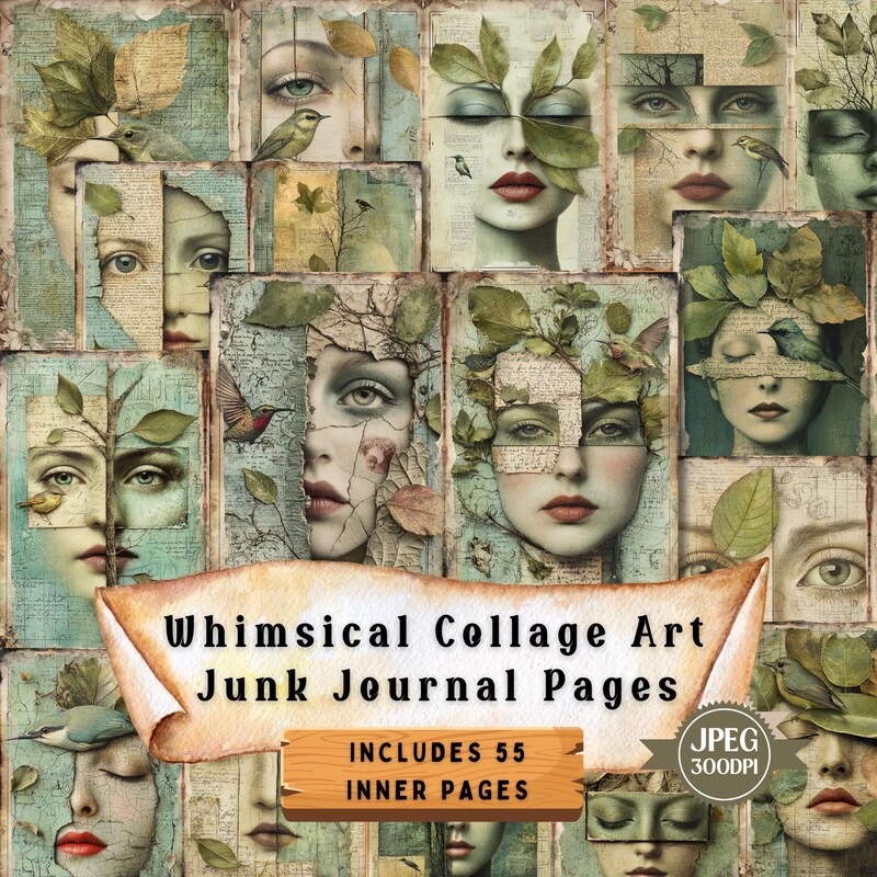 Whimsical Collage - Etsy