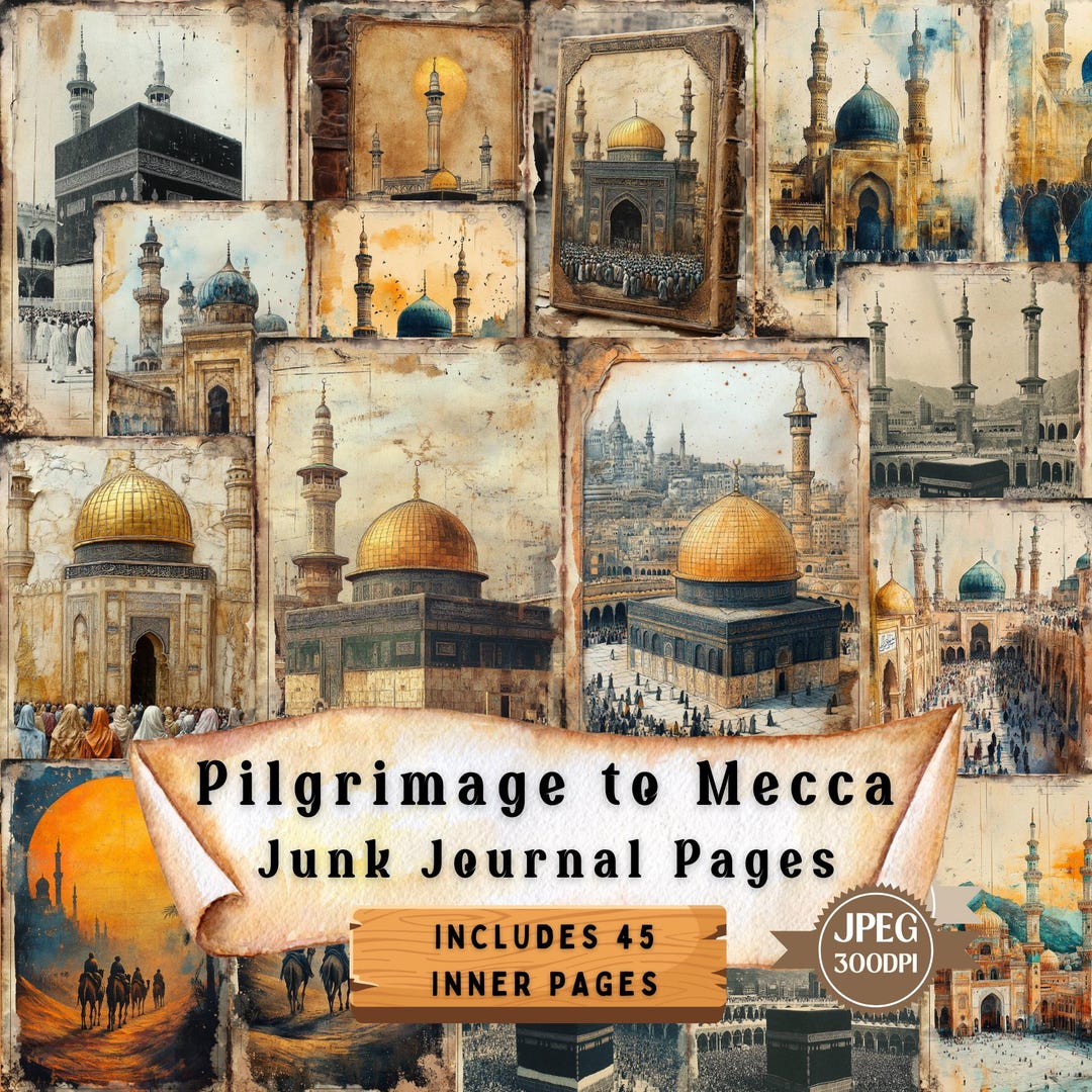 Pilgrimage to Mecca Journal Pages | Hajj Spirit of Islam Themed Kit ...