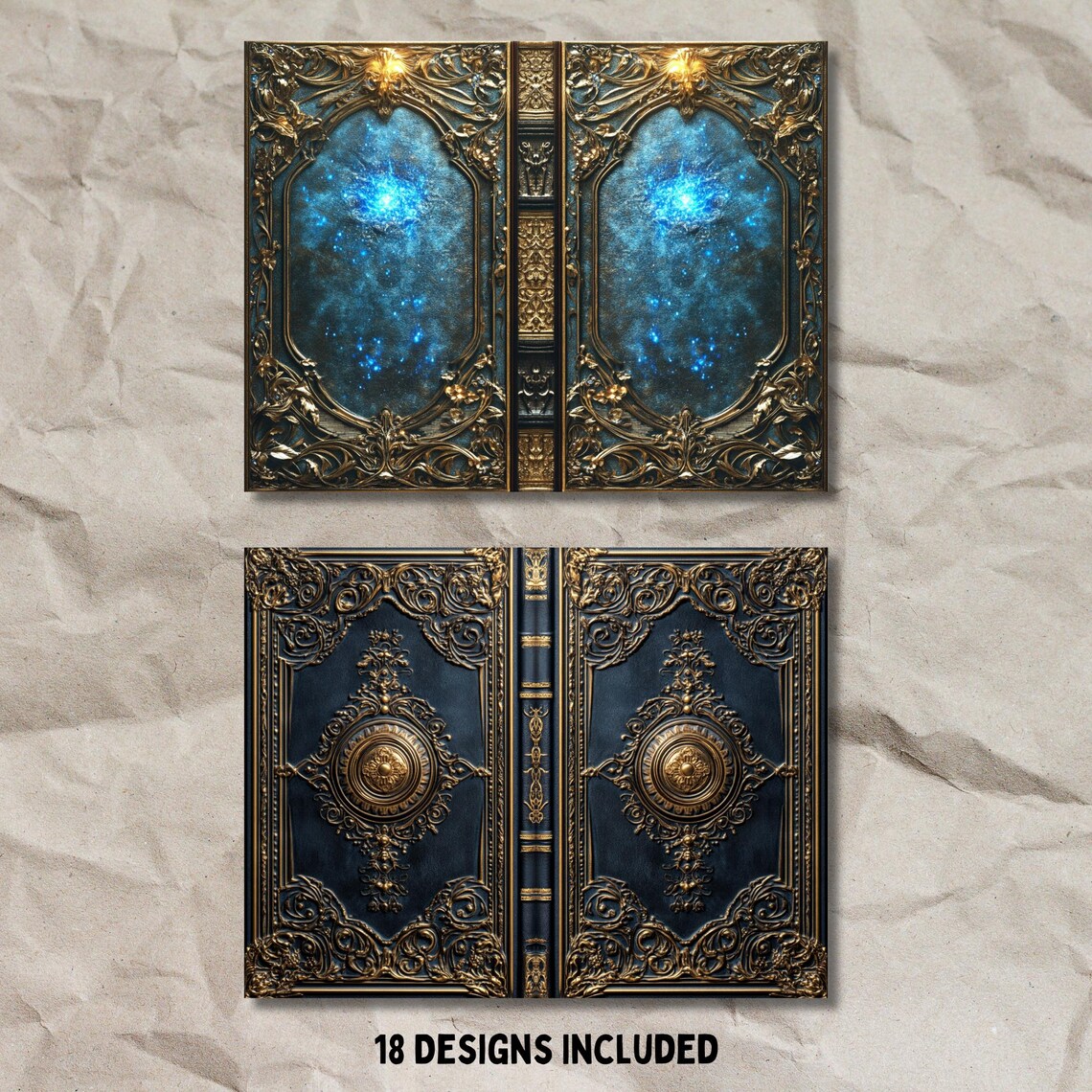 Magical Book Covers | Vintage Book Cover Junk Journal Cover Kit ...