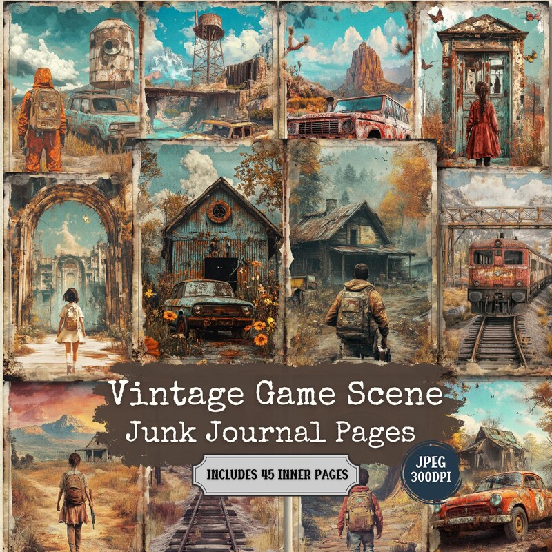 Junk Journal Video Game - Etsy