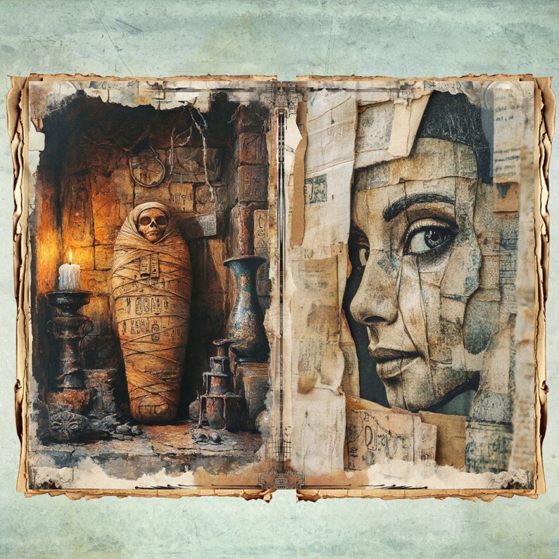 Ancient Egypt Junk Journal Pages: Vintage Ephemera (JPEG) - Etsy Australia