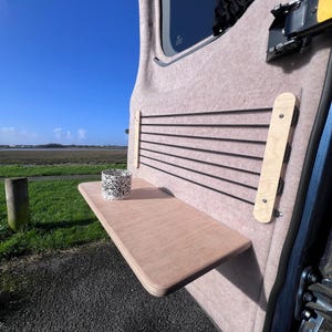 Camper Van Folding Table Shelf, 500mm X 250mm With Brackets Made From ...