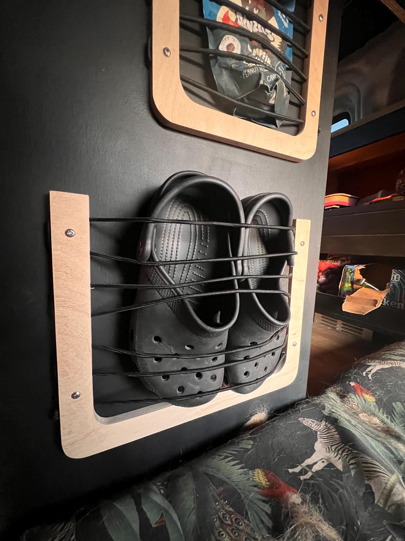 Campervan Shoe Storage Holder Medium Size for Wall, Door or Surface You ...