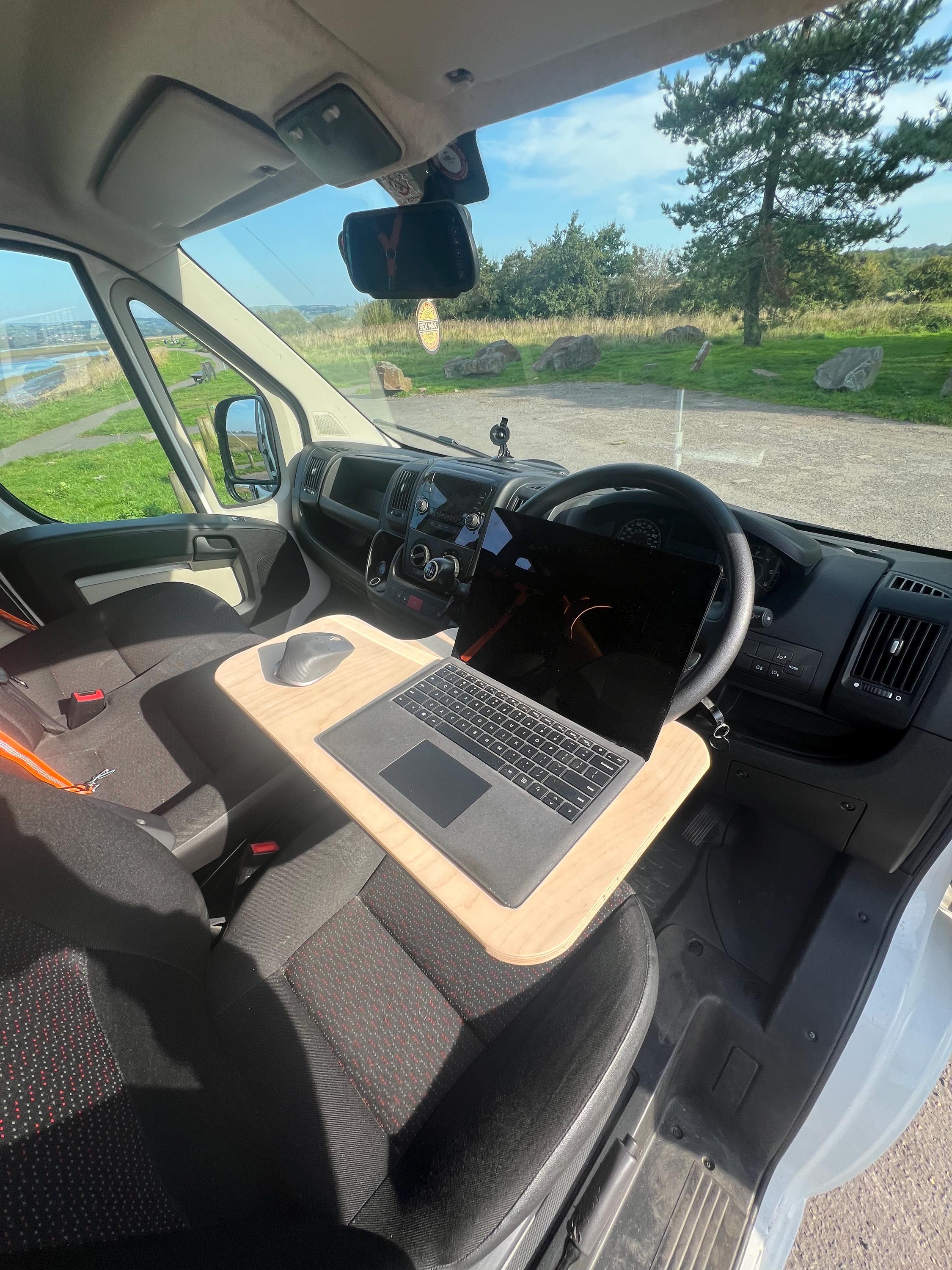 Steering Wheel Table With Mouse for Vanlife, Day Van, Campervan or Van ...