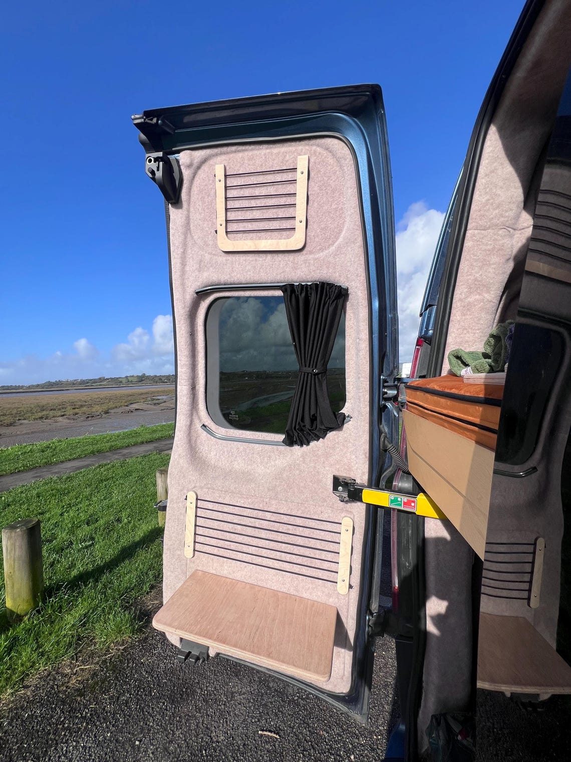 Camper Van Folding Table Shelf, 500mm X 250mm With Brackets Made From ...