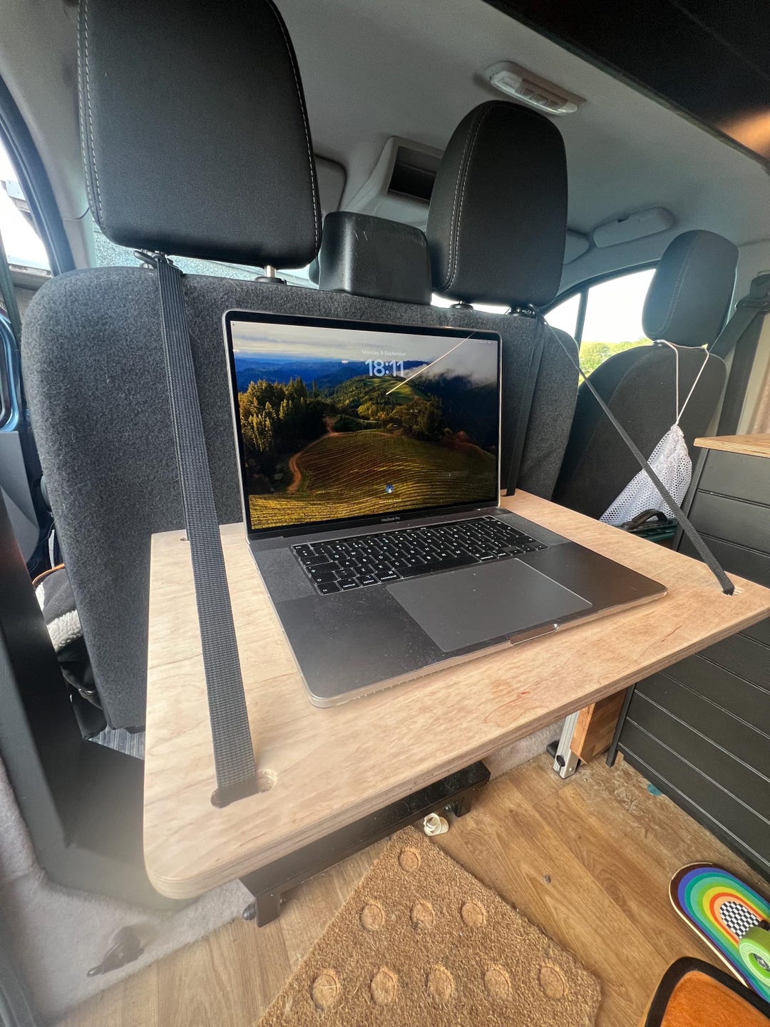 Indoor Adjustable Hanging Table for Double Seat for Car, Campervan ...