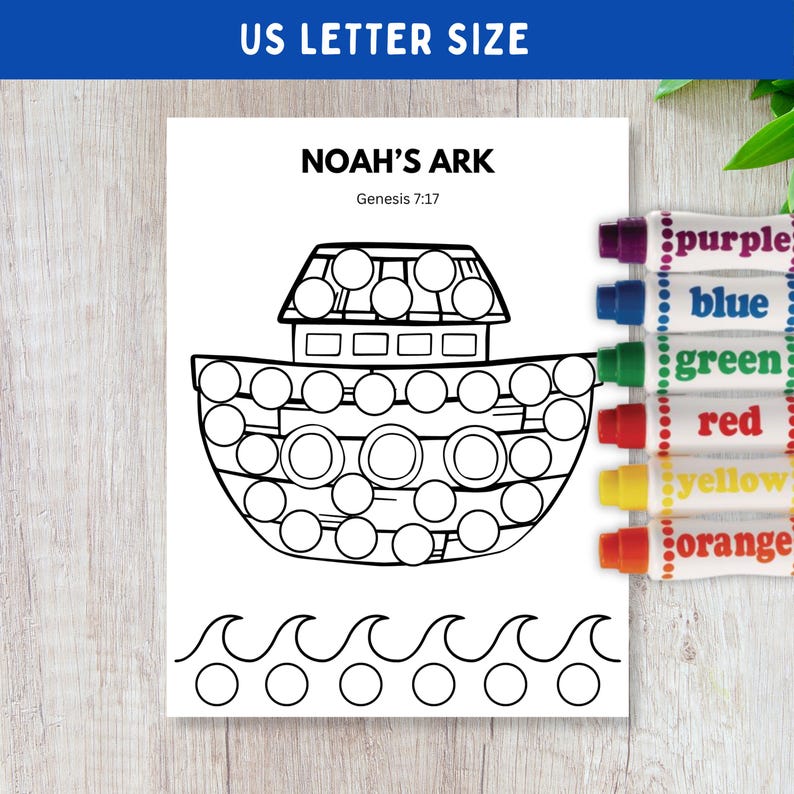 Bible Story Dot Marker, Dot Marker Jesus, Christian Printables for Kids ...