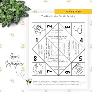 Kids Bible Lesson on Beatitudes, Christian Printable for Kids ...