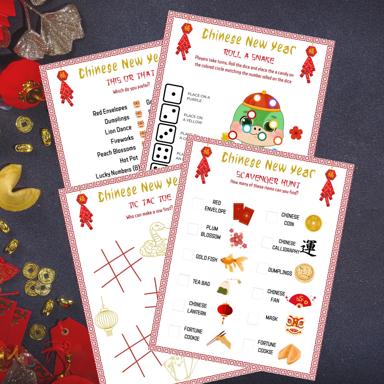 Chinese New Year Games, Lunar New Year Games, Children's Fun Party ...