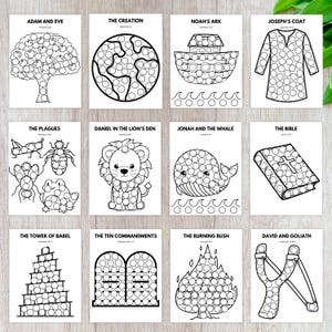 Bible Story Dot Marker, Dot Marker Jesus, Christian Printables for Kids ...