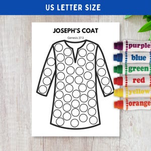 Bible Story Dot Marker, Dot Marker Jesus, Christian Printable for Kids ...