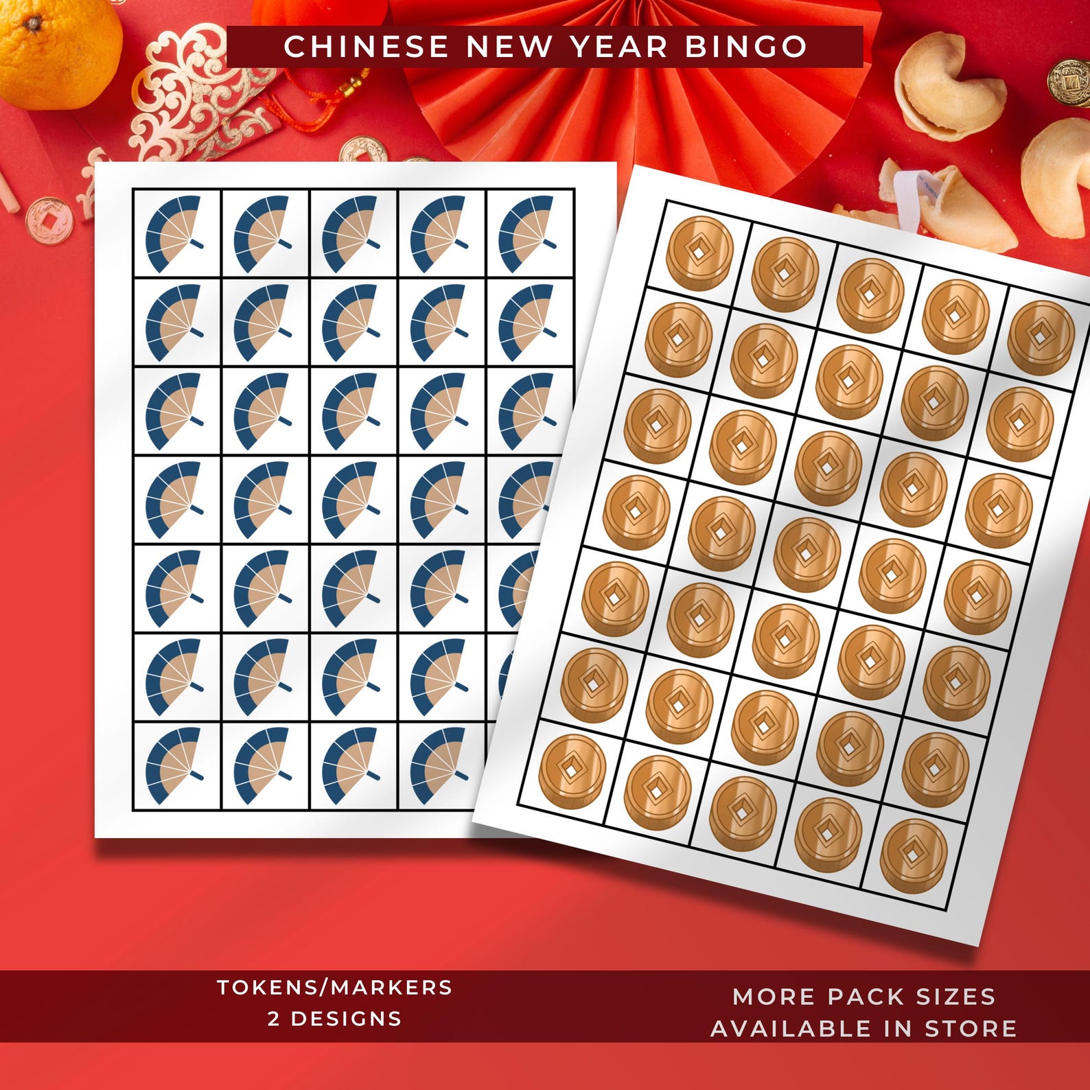 Chinese New Year Bingo, Printable Zodiac for Children, Kids Lunar ...