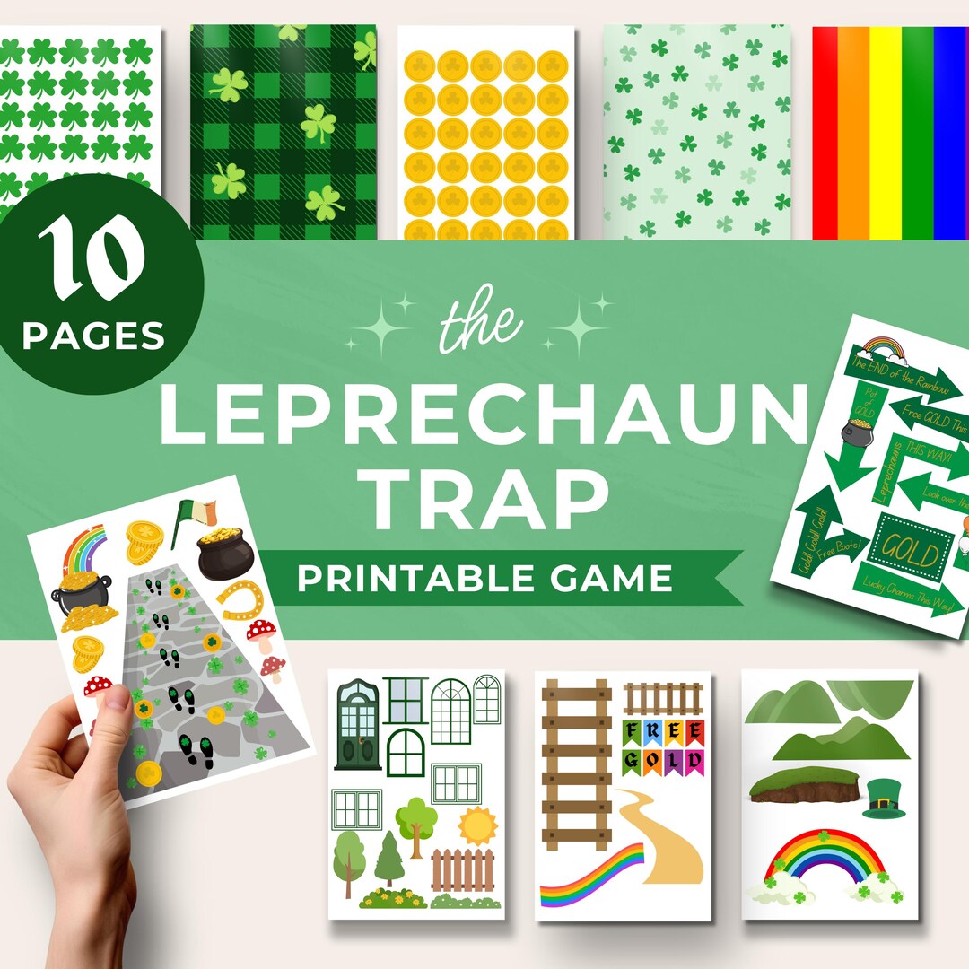 Leprechaun Trap Craft Kit, Printable St Patricks Day Activity for ...