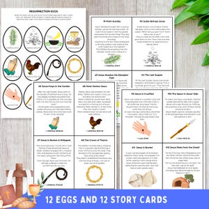 Resurrection Egg Scavenger Hunt, Printable Easter Story Activity for ...