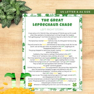 St Patrick's Day Left Right Game, Leprechaun Pass the Prize Activity ...