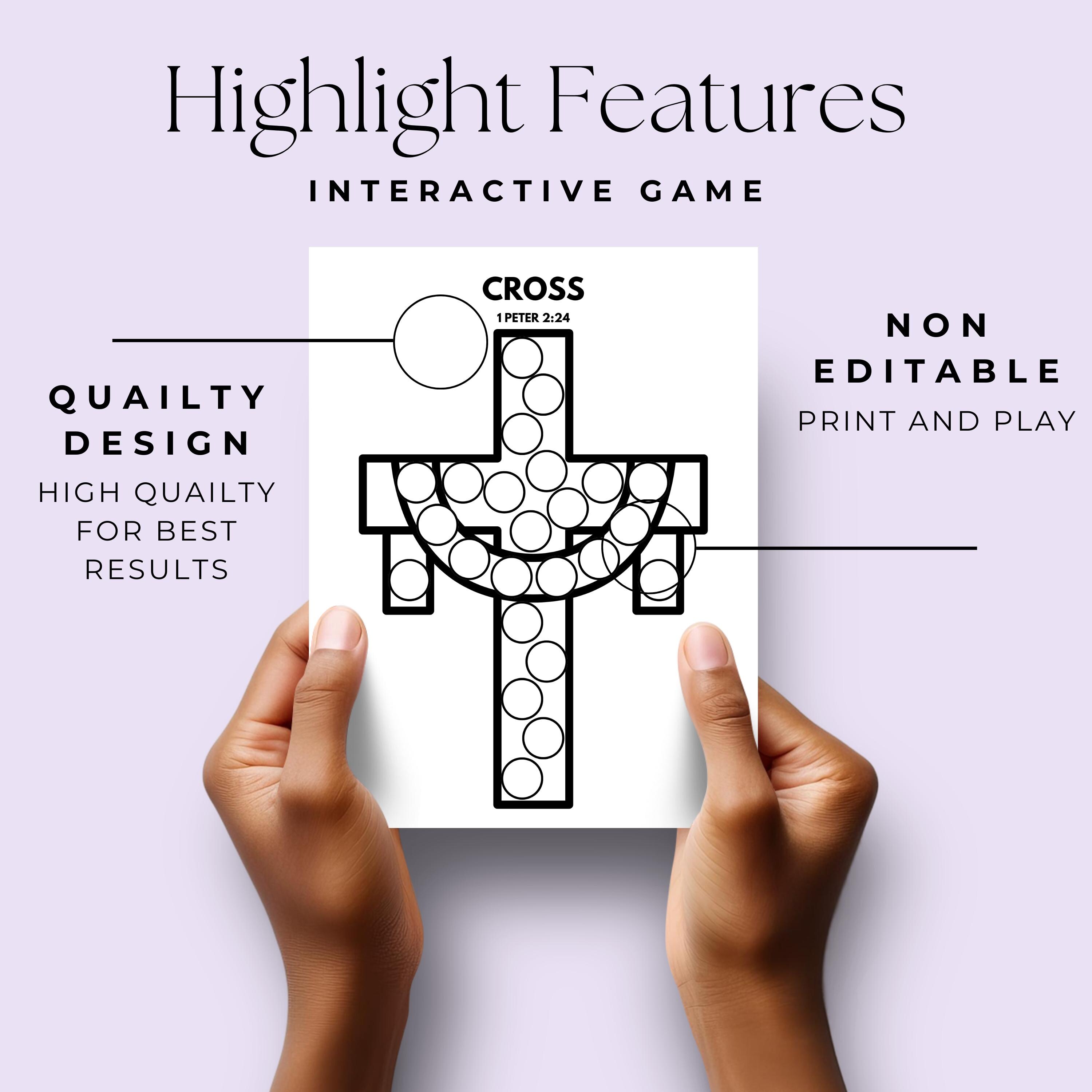 Bible Story Dot Marker, Dot Marker Jesus, Christian Printable for Kids ...