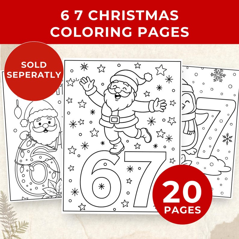 6 7 Printable Elf Prop, Six Seven Funny Meme Christmas, Trending 67 Sign Printable ...