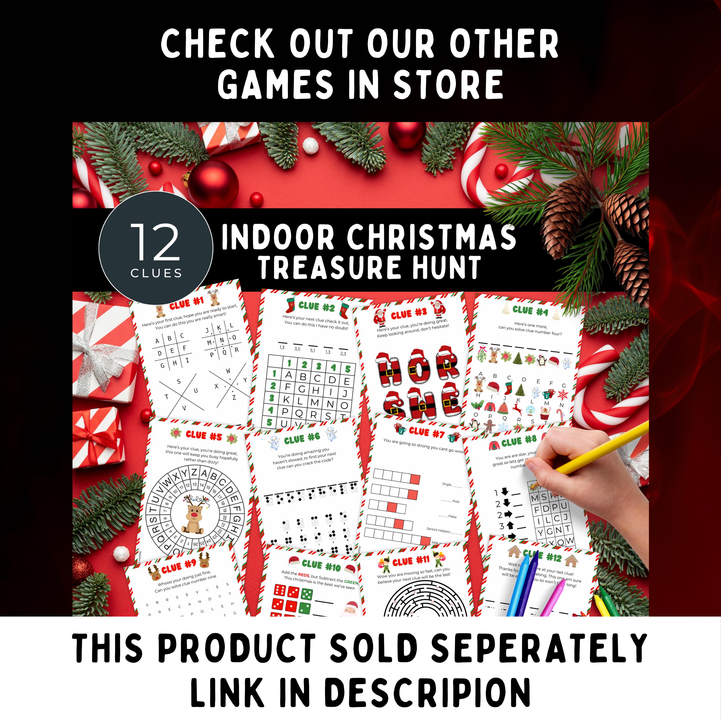 Christmas Scavenger Hunt for Teens and Adults, Xmas Riddle, Christmas ...