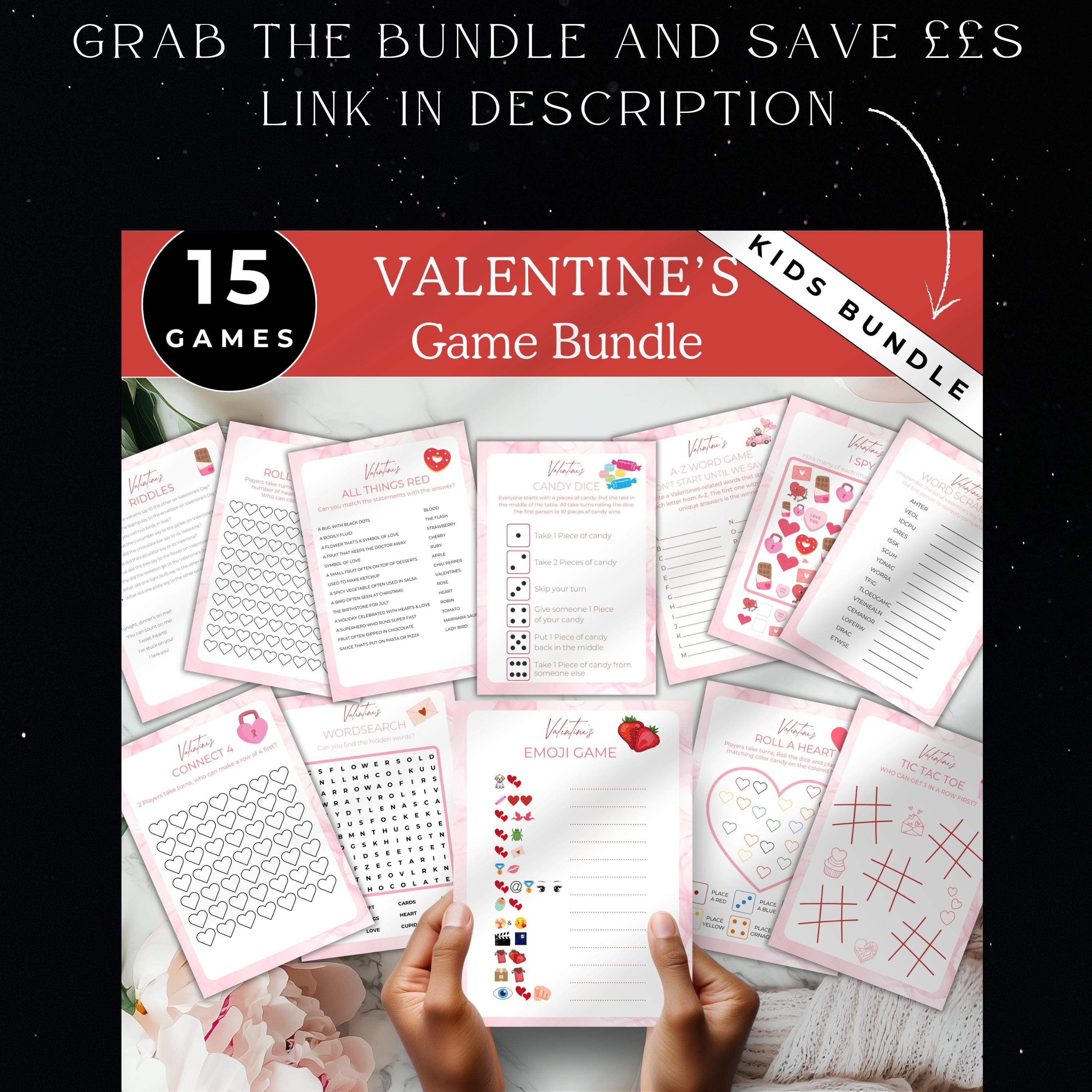 Valentine's Food Pairs Game With Answers, Valentine's Matching Activity ...