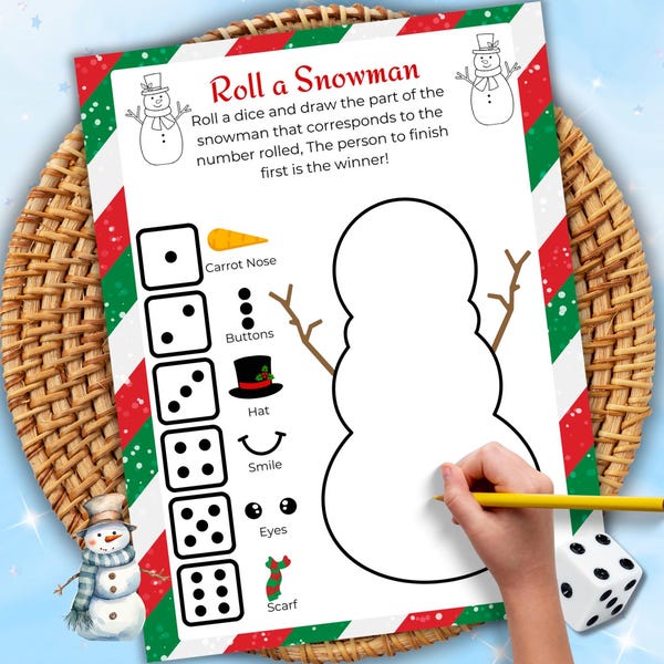 Snowman Game - Etsy