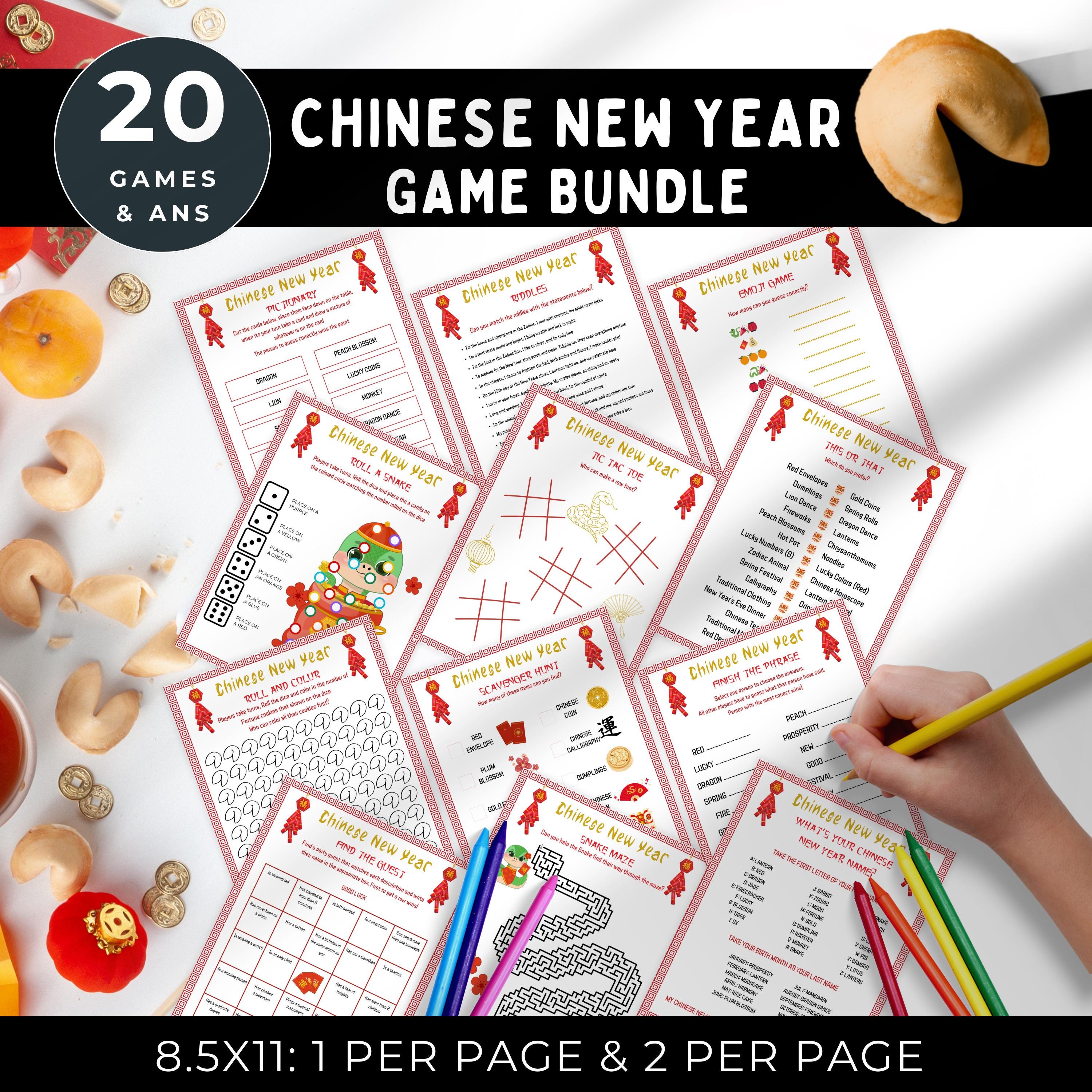 Chinese New Year Games, Lunar New Year Games, Children's Fun Party ...