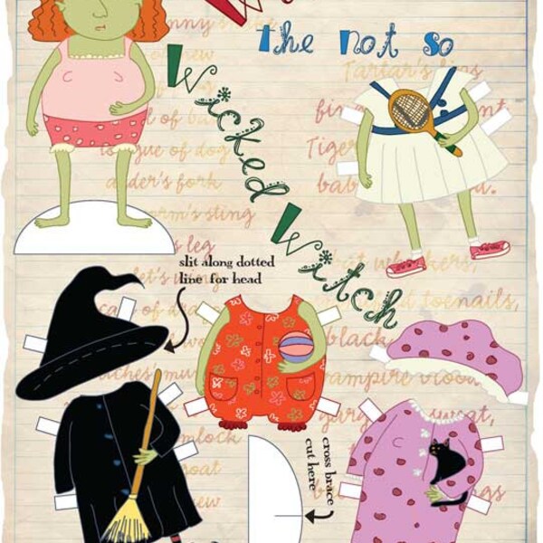 Witch Paper Doll - Etsy