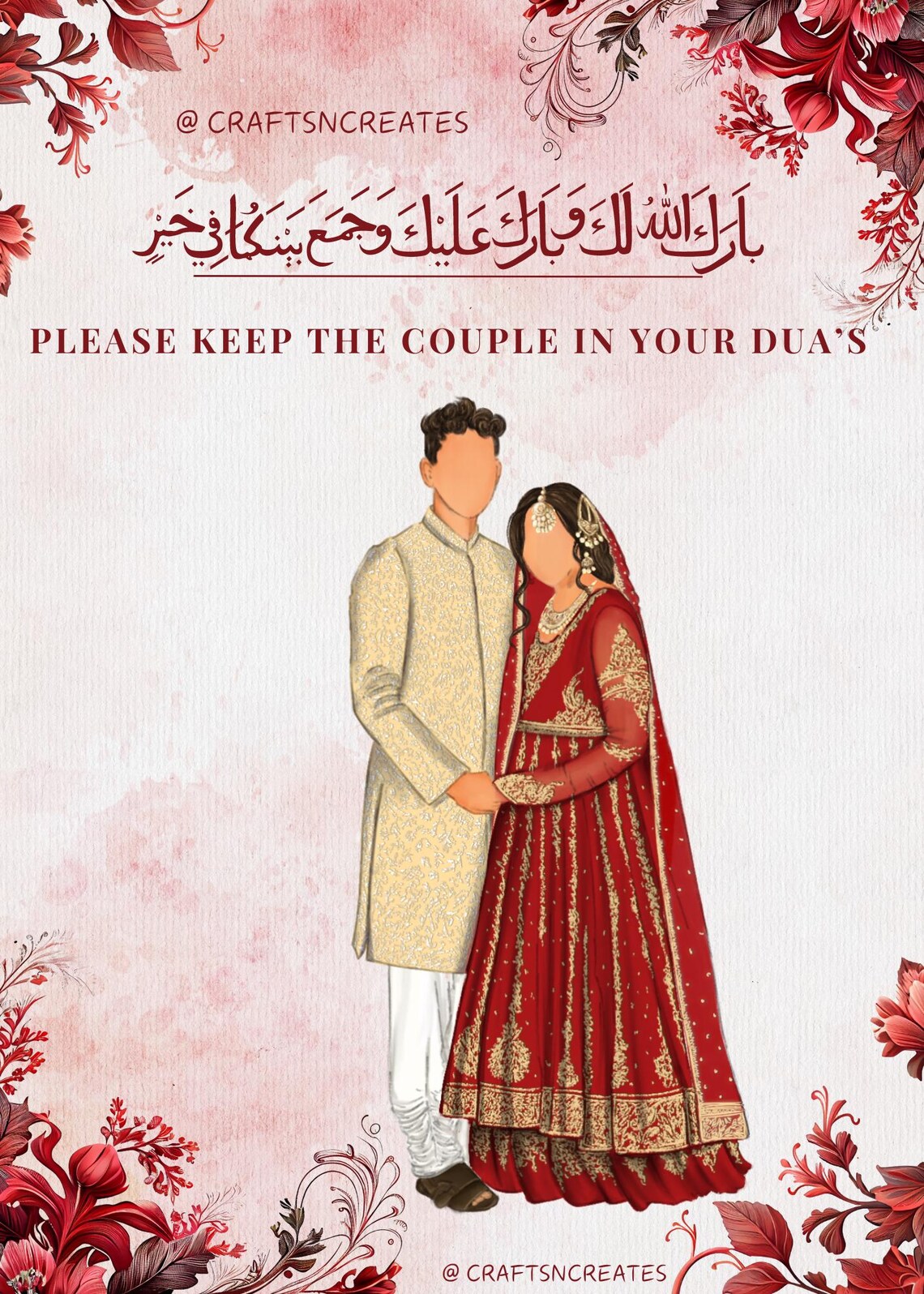 Digital Electronic Video Animated Nikkah Wedding Invititation Floral ...